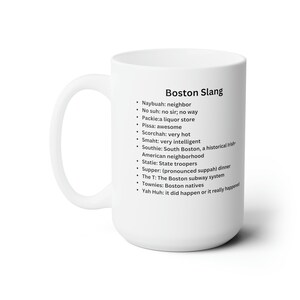 Boston Slang, Ceramic Mug 15oz - Etsy
