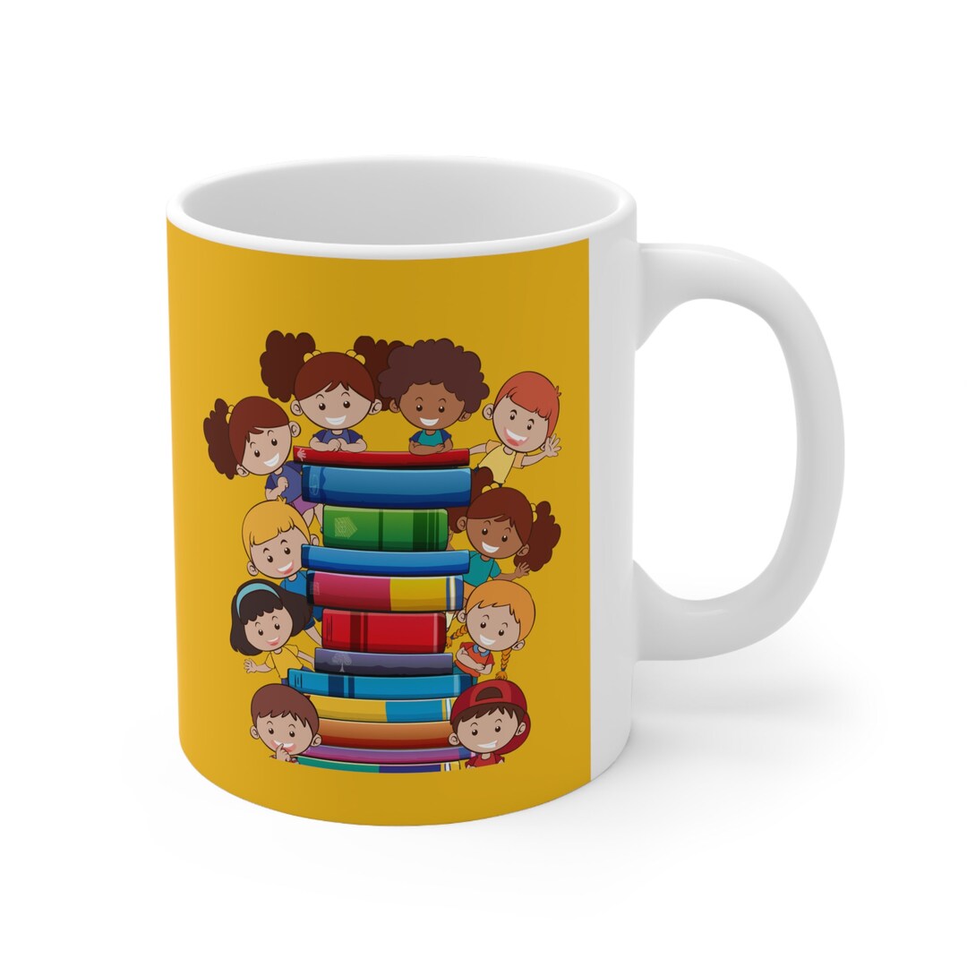Storytime Sips – Children Reading Vintage Ceramic Mug 11oz - Etsy UK
