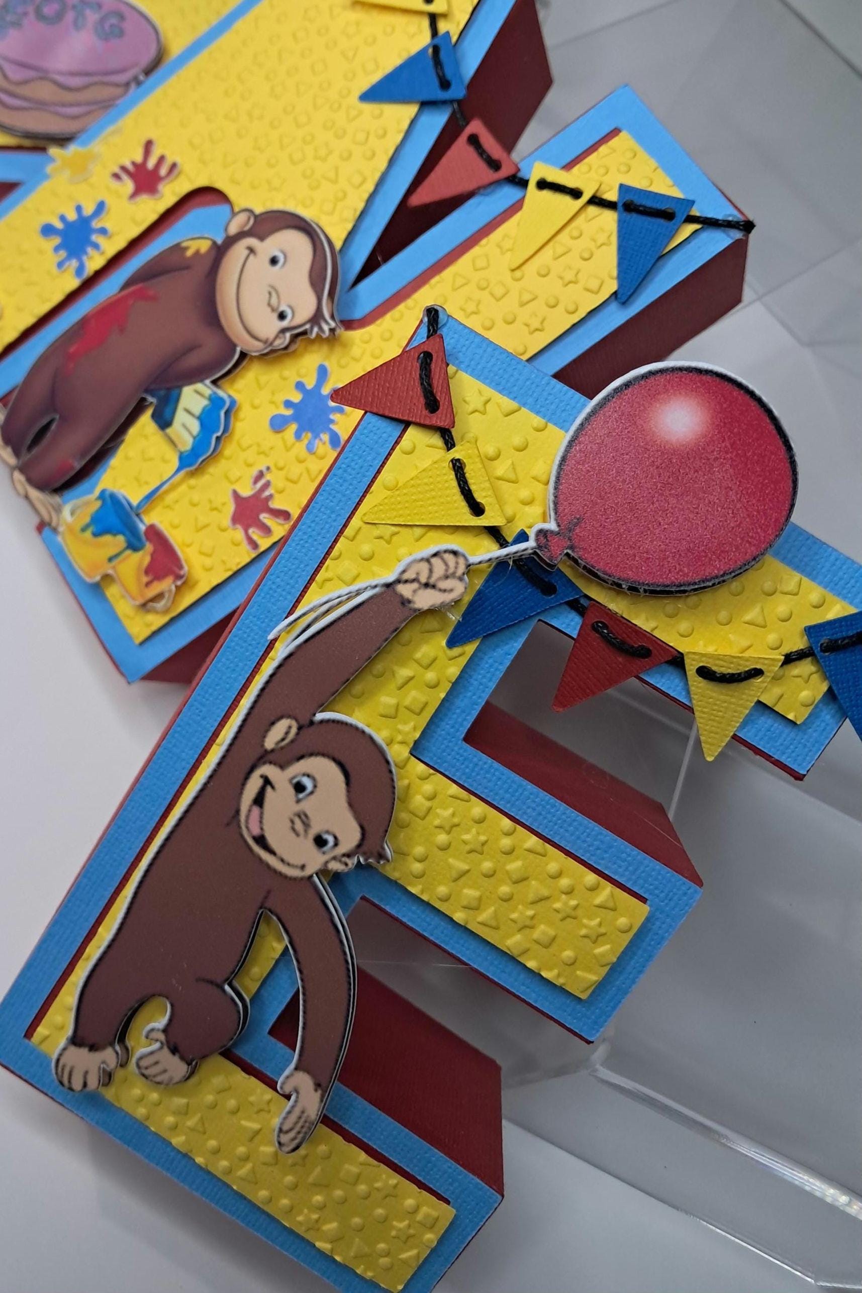 Curious George 3D Letters Curious George 3D Numbers Curious George ...