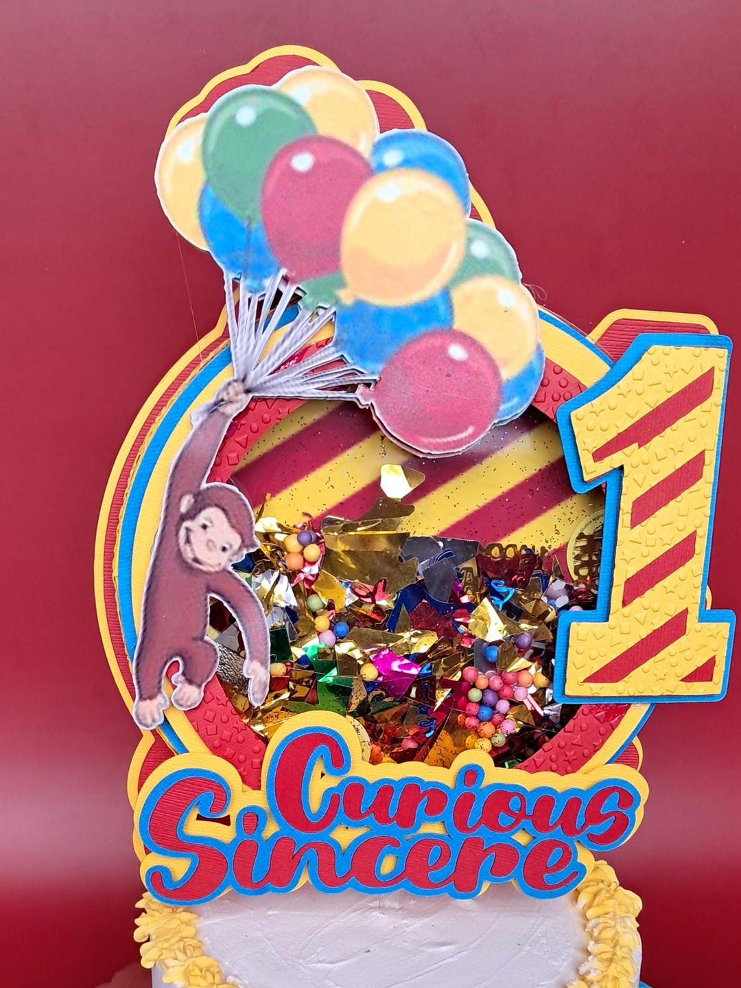 Curious George Caketopper, Curious George Shaker Caketopper, Curious ...