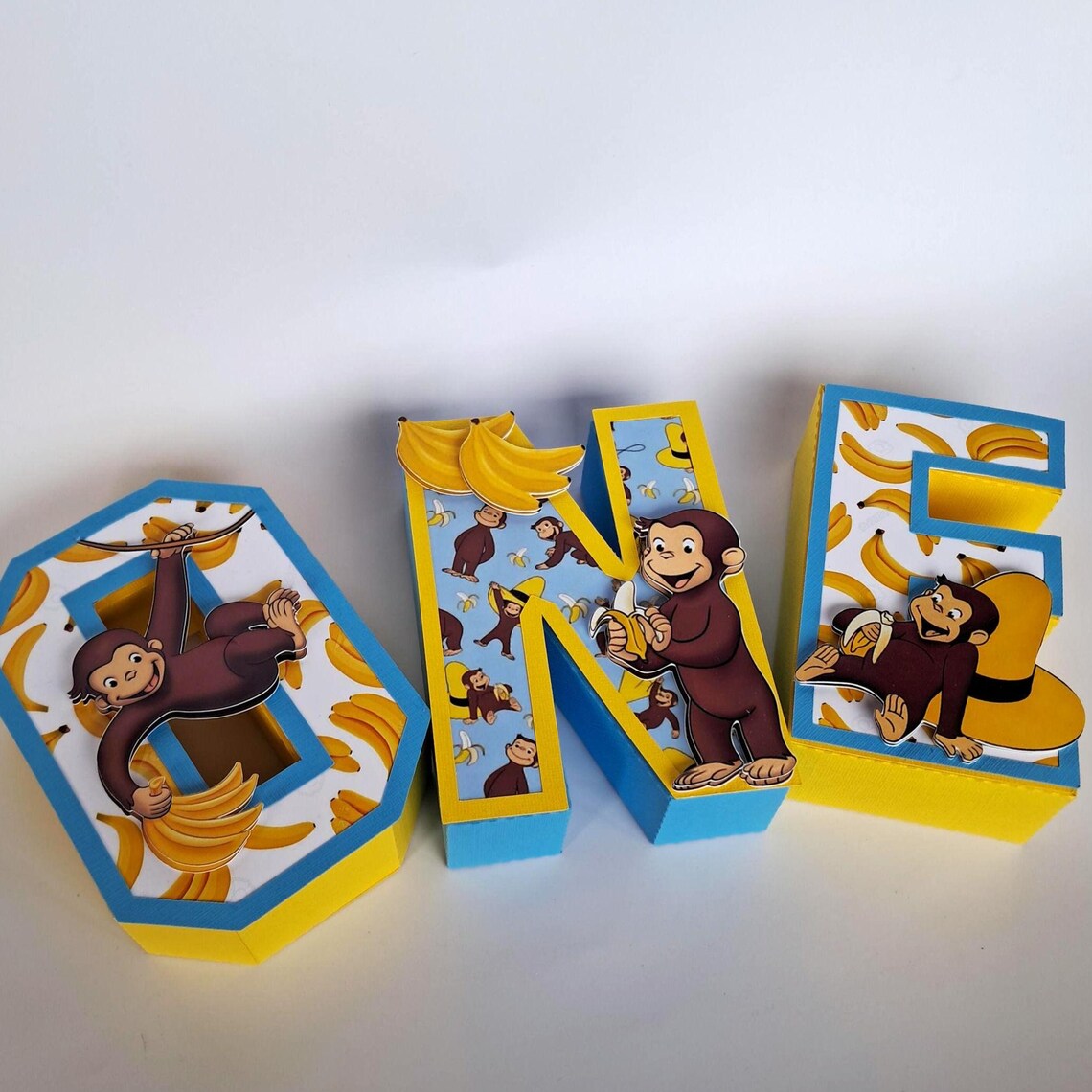 Curious George 3D Letter: Boy First Birthday Party Decor - Etsy