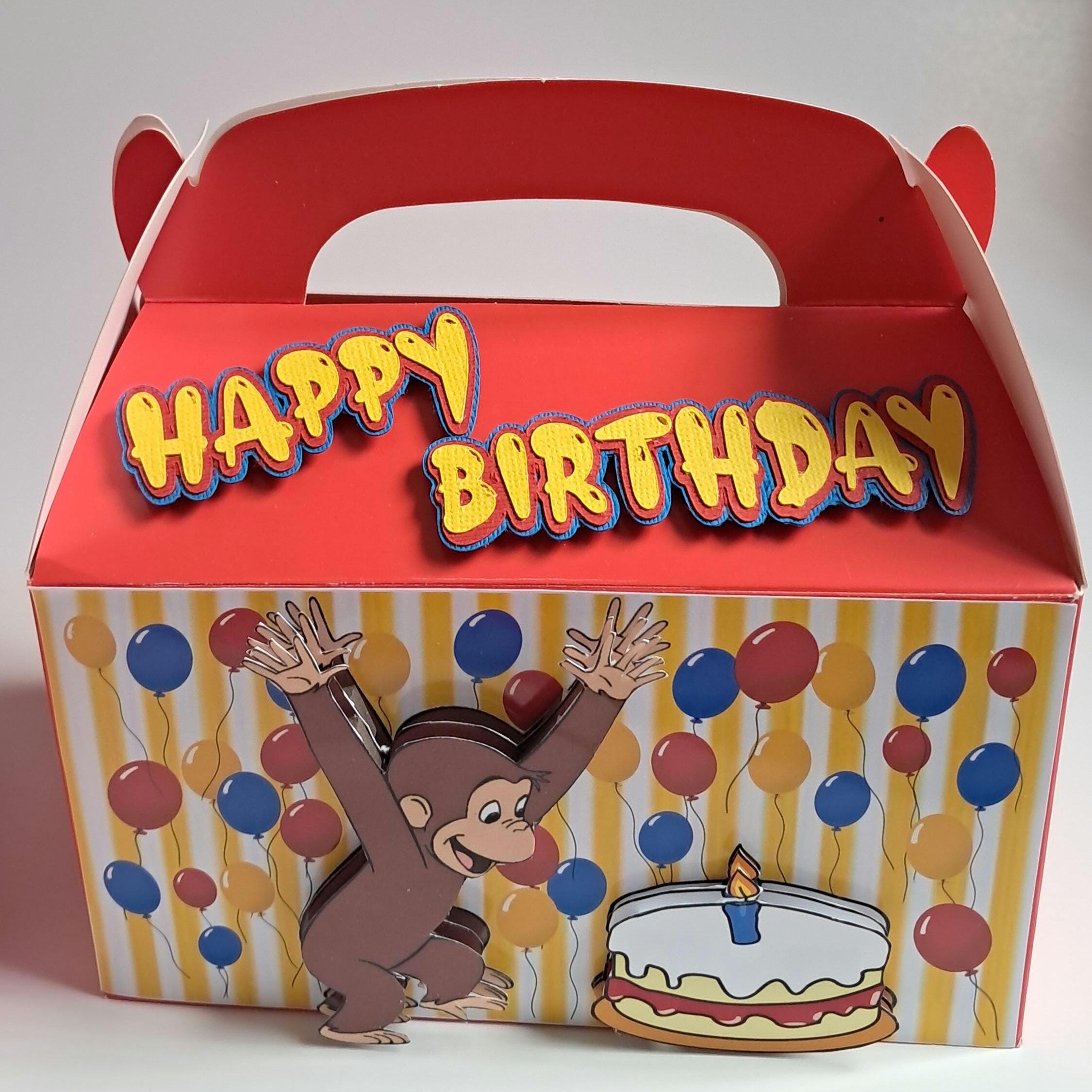 Curious George Birthday Party Favor Boxes - Set of 6 - Etsy