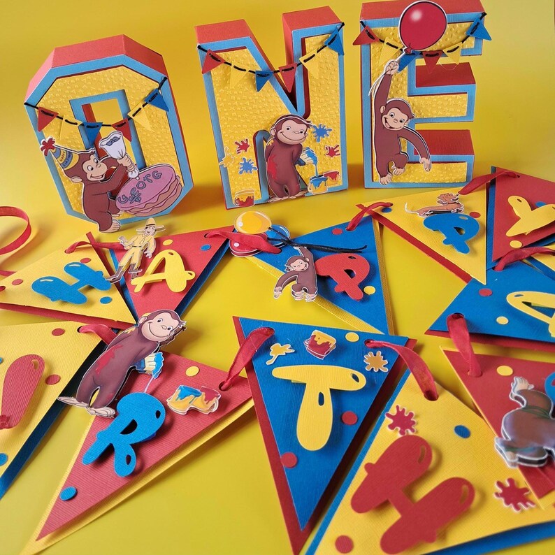 Curious George Birthday Party Favor Boxes - Set of 6 - Etsy