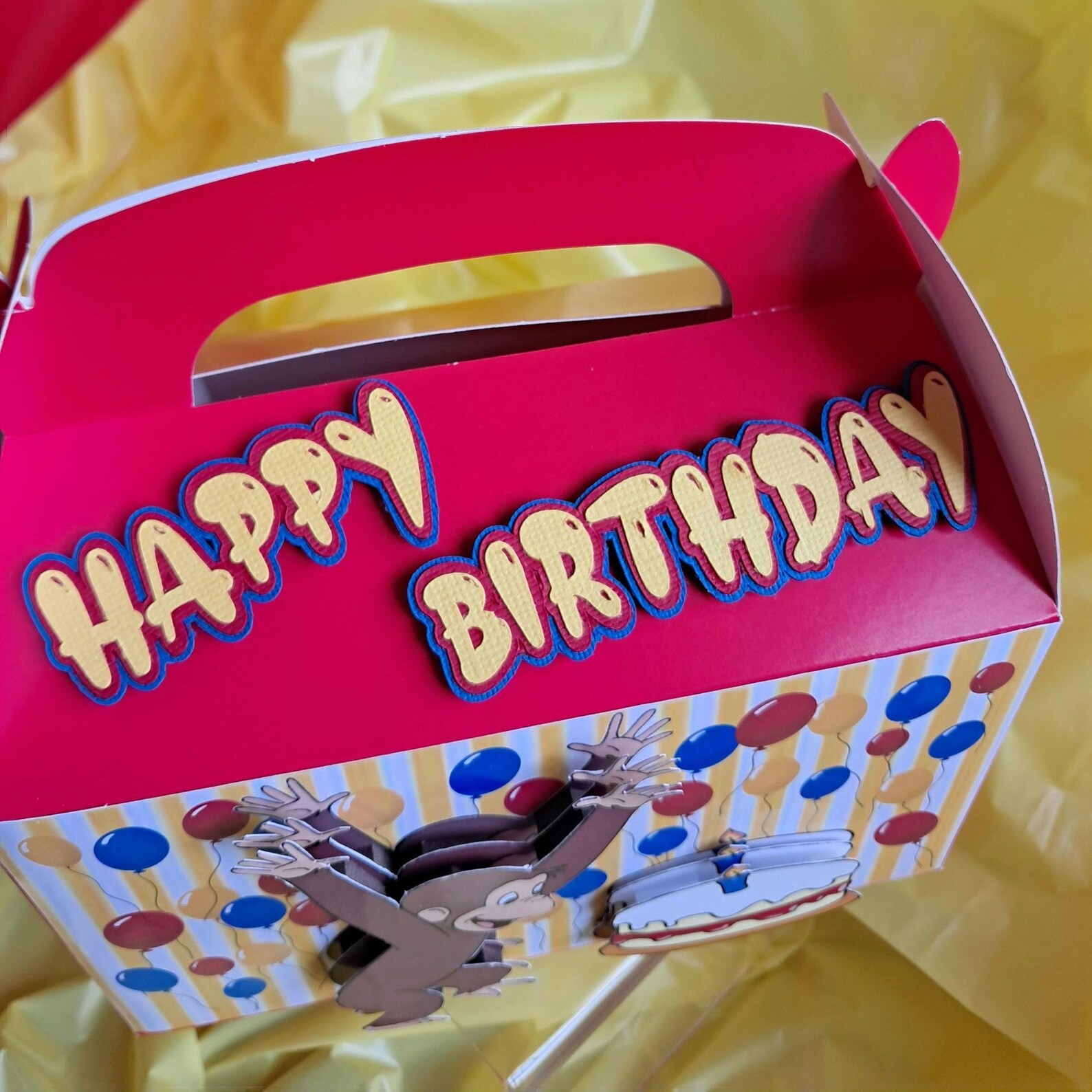 Curious George Birthday Party Favor Boxes - Set of 6 - Etsy