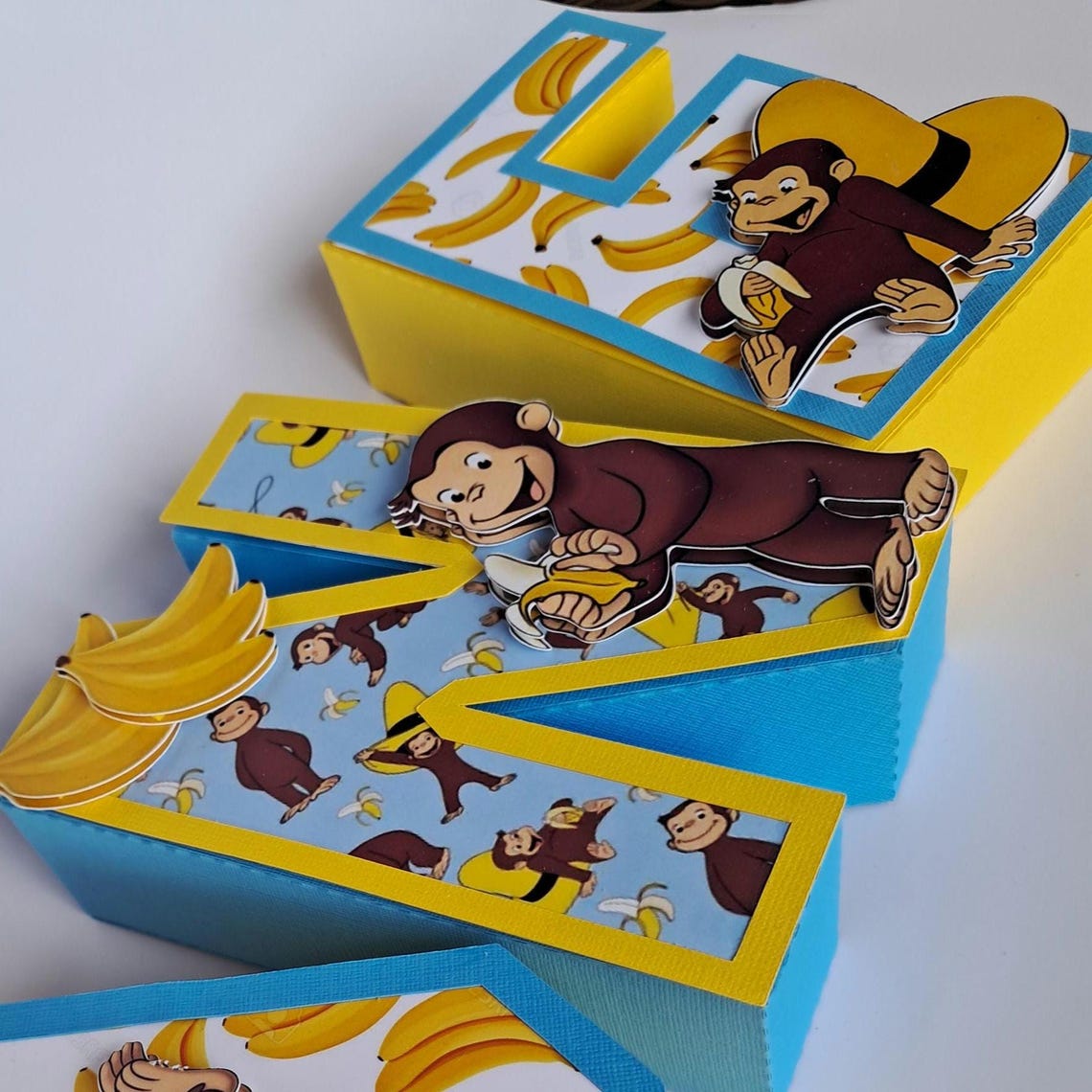 Curious George 3D Letter: Boy First Birthday Party Decor - Etsy