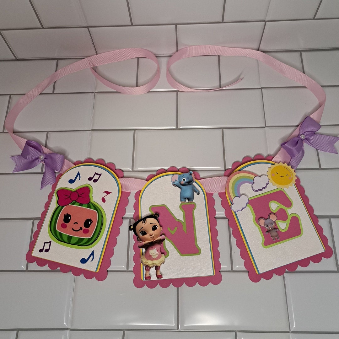 Cocomelon Banner Cece Cocomelon Banner ONE Banner High - Etsy