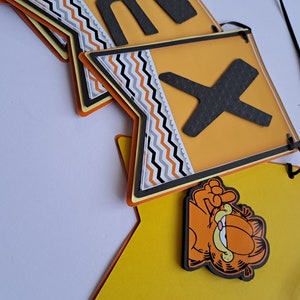 Garfield Birthday Banner, Garfield Birthday Party Decoration, Garfield ...