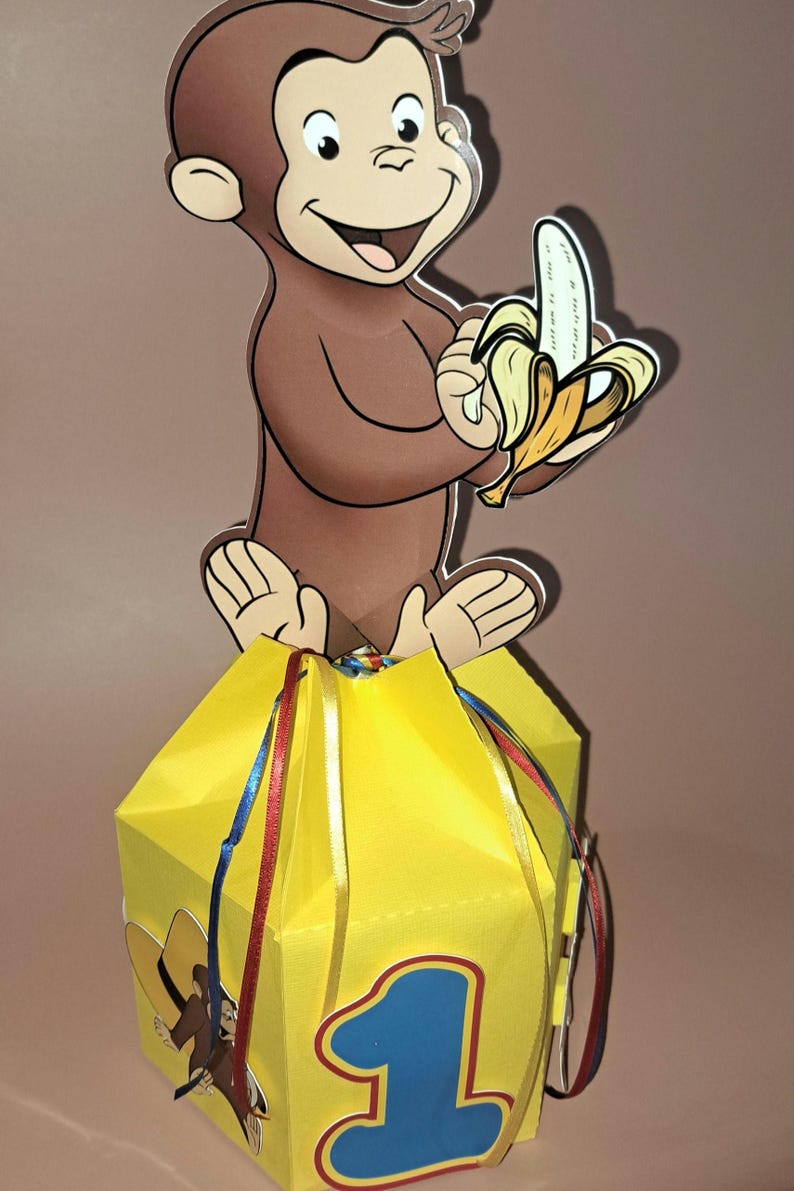 Curious George Cake Topper: Handmade Birthday Party Decor - Etsy