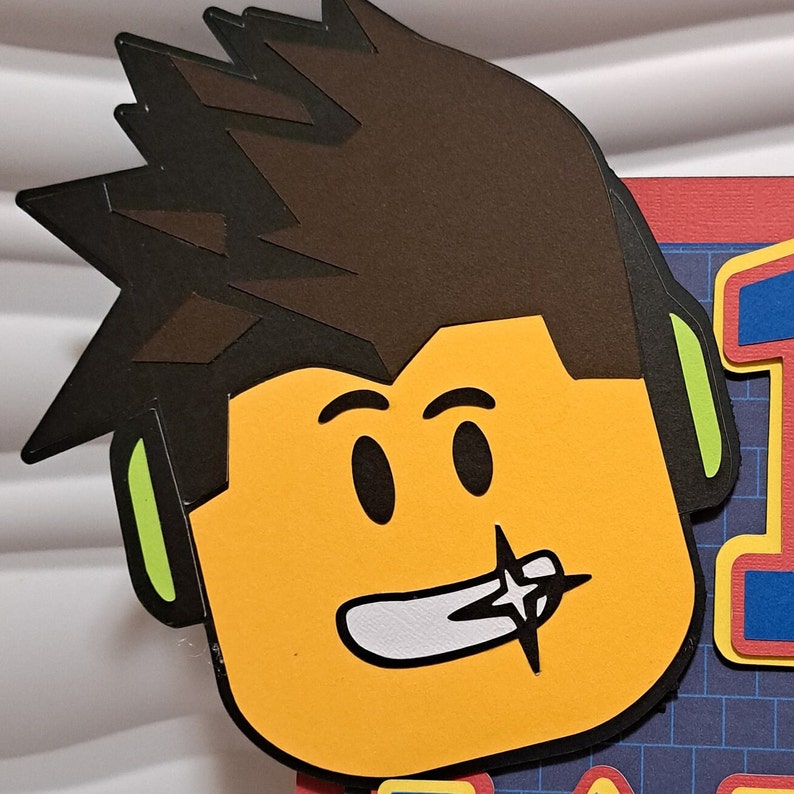 Roblox Cake Topper, Roblox Theme Birthday Party - Etsy
