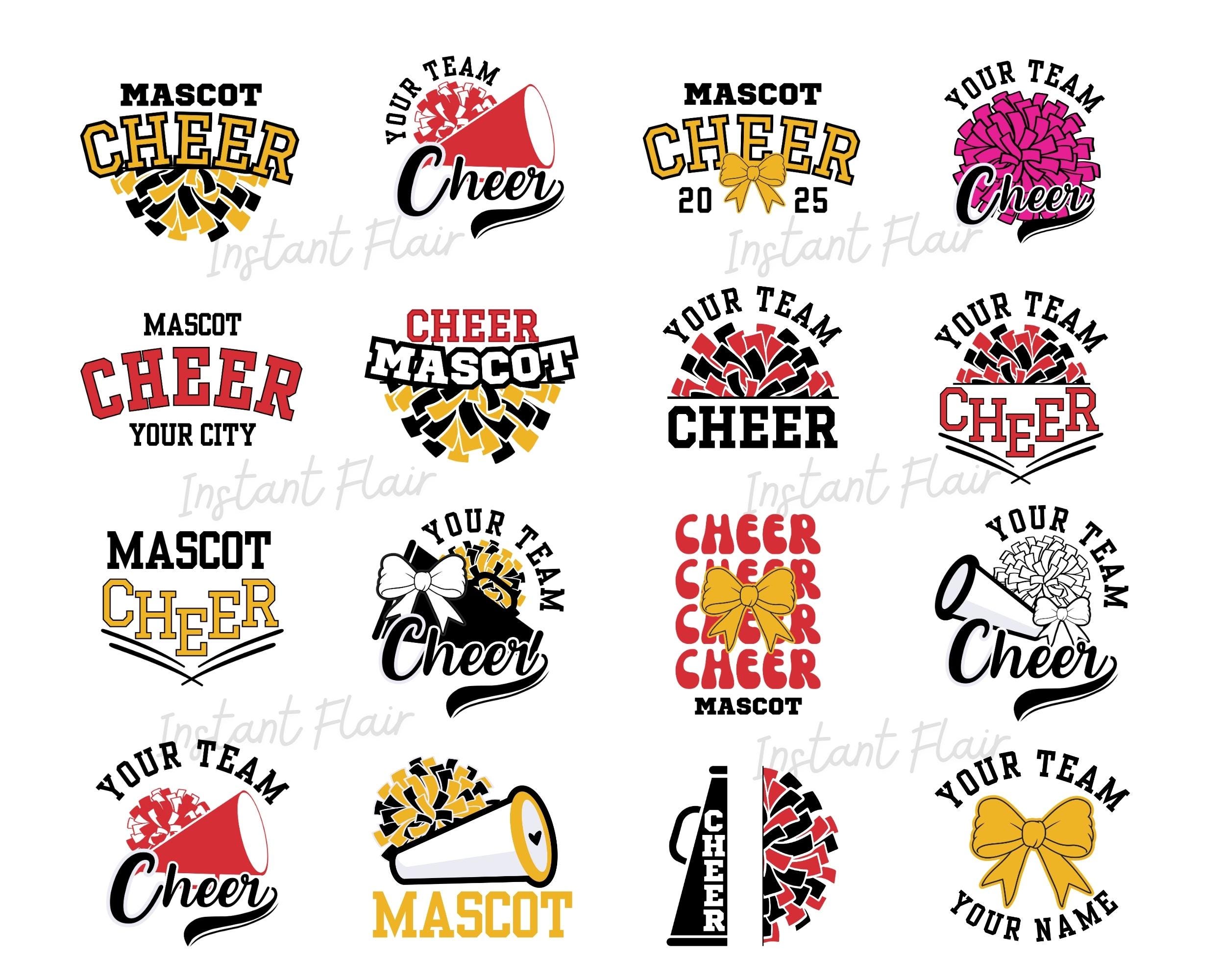 16 Cheer Templates – Custom Mascot & Team Name Canva Pro Designs - Etsy