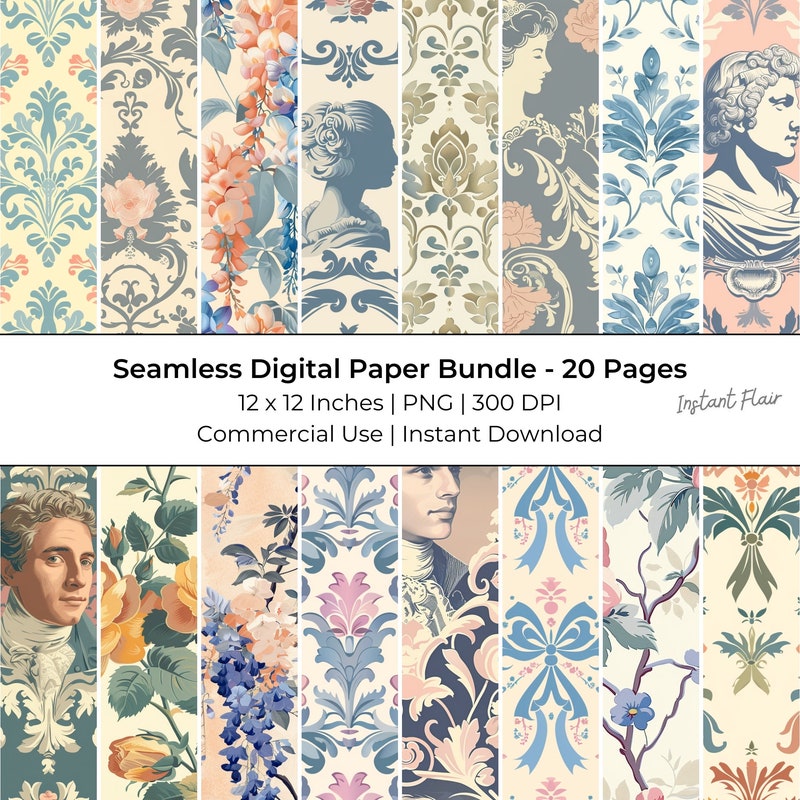 Bridgerton Collage Paper - Etsy