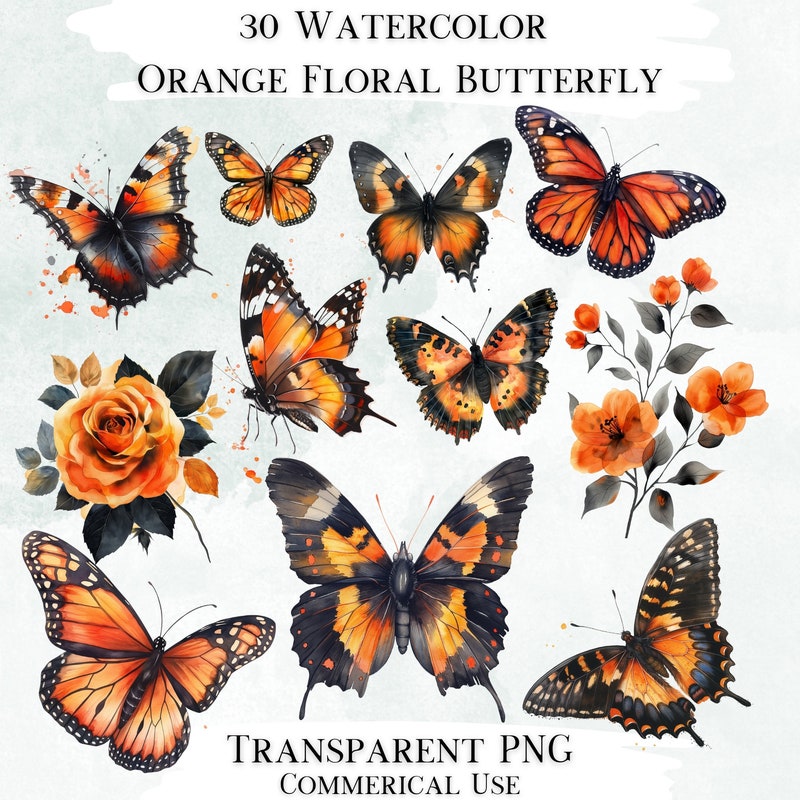 Butterfly Clip Art - Etsy
