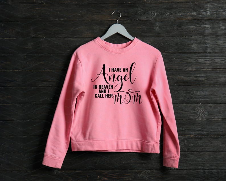 Angel Mom Memorial SVG – Grief Cut File (PNG, JPG) - Etsy