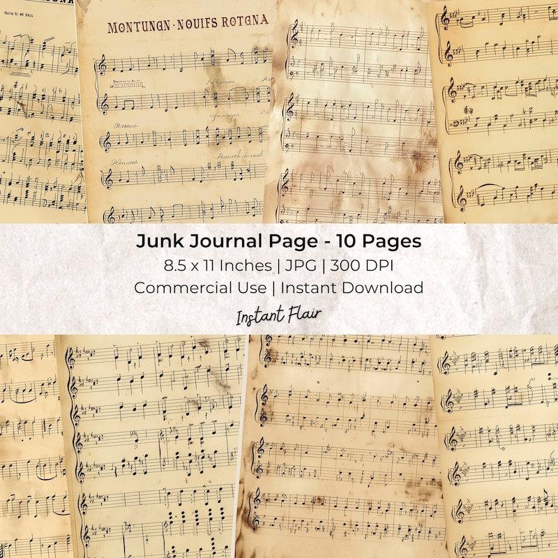 Sheet Music Vintage - Etsy