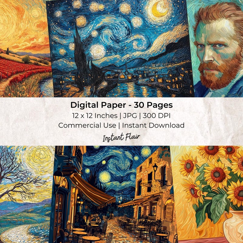 Vincent Van Gogh Print - Etsy