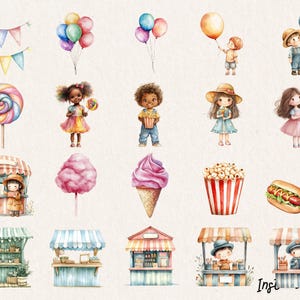 55 State Fair Clipart Bundle – Carnival PNG – Digital Download ...