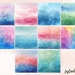 Watercolor Background Digital Paper: 20 Pages Collage Sheets and Junk ...