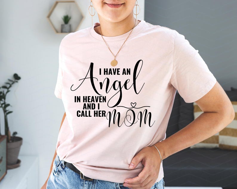 Angel Mom Memorial SVG – Grief Cut File (PNG, JPG) - Etsy