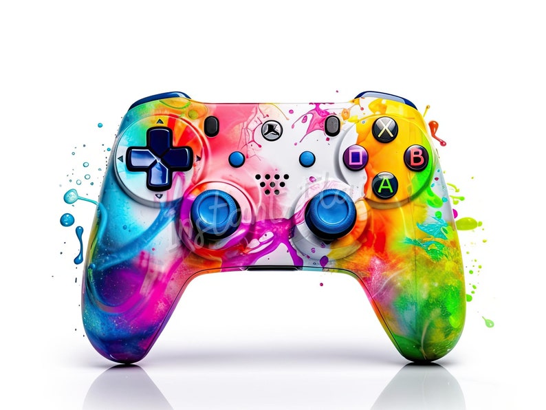 Game Controllers Clip Art Bundle 4 JPG Designs Watercolor - Etsy