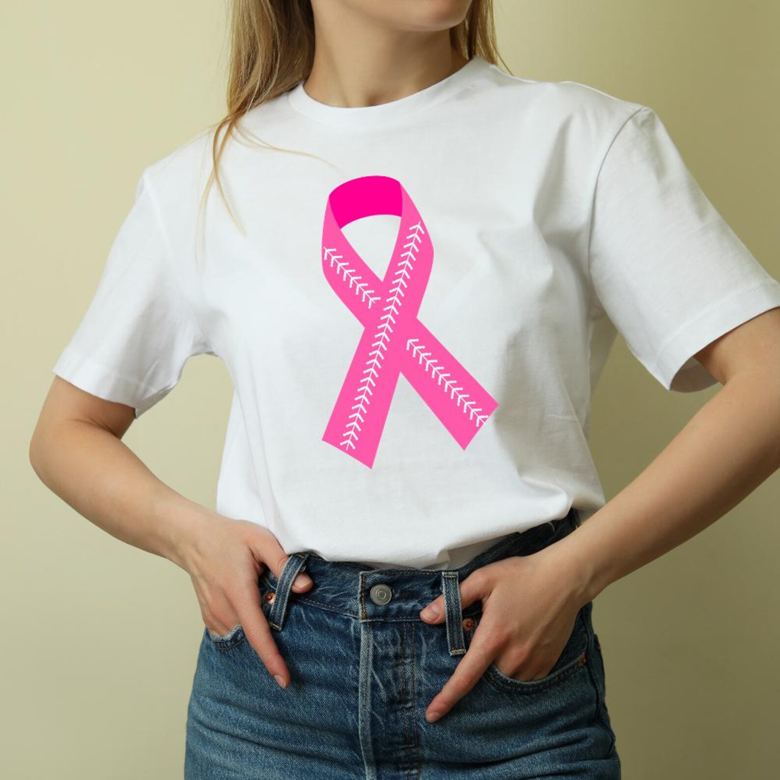 Cancer Softball Ribbon Graphic, Awareness Design (SVG, PNG, JPG) - Etsy