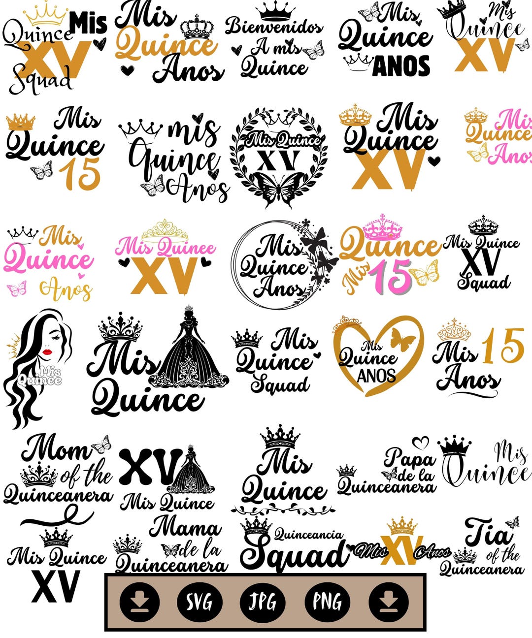 Mis Quitte Digitales Grafik-Bundle (SVG, PNG, JPG) - Etsy.de
