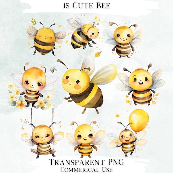 Cute Bee Template - Etsy