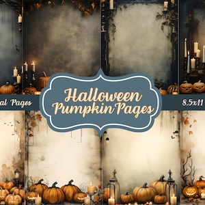 31 Halloween Printable Stationery Writing Papers, Pumpkins Letter, Note ...