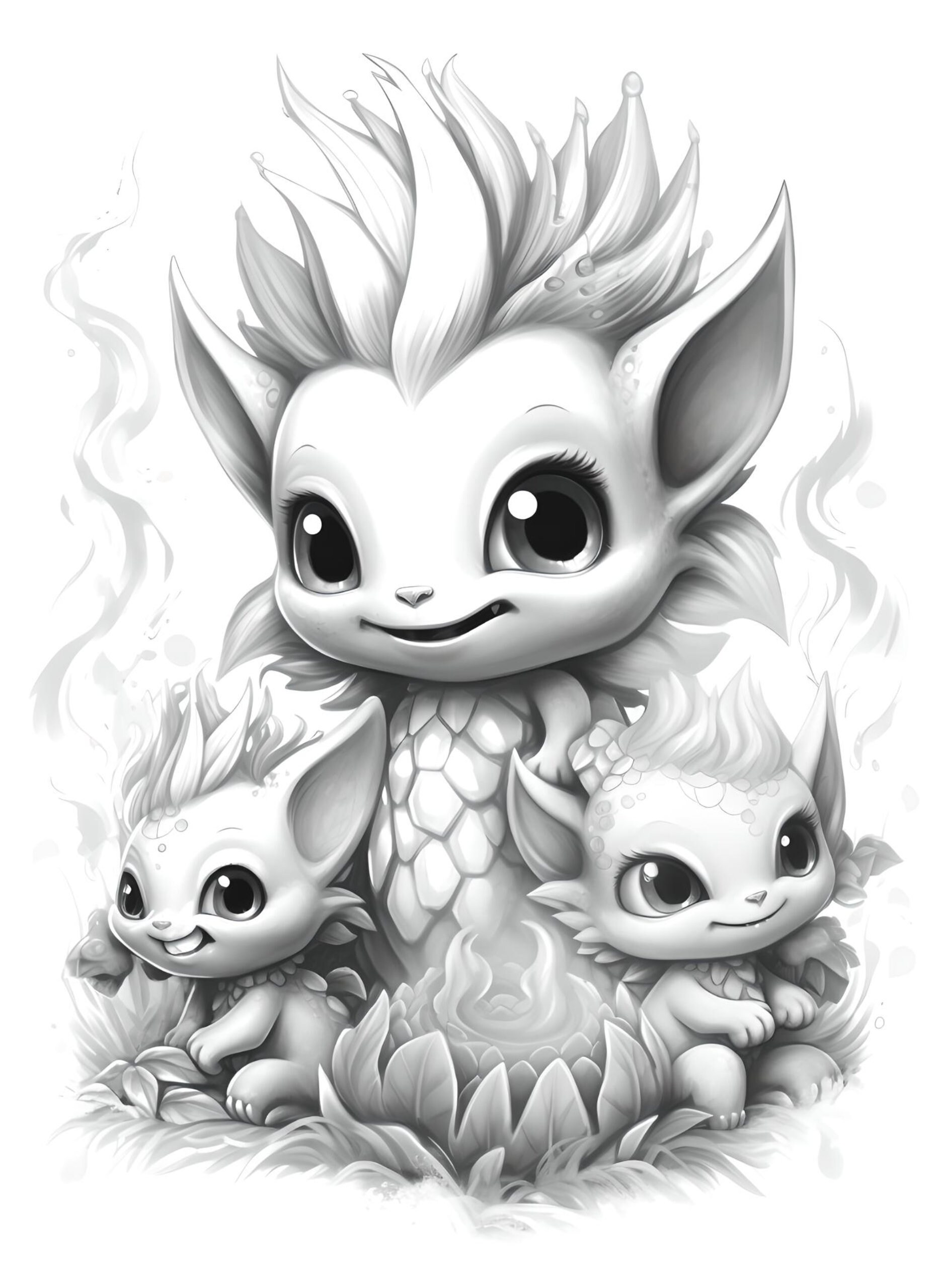 Fireflies of the Eternal Flame: Pyra Fae Fire Fairies Coloring Book for ...