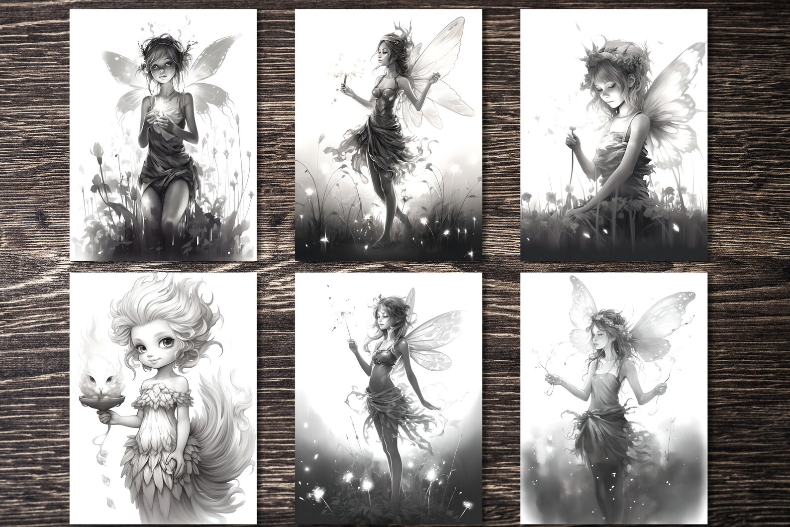 Fireflies of the Eternal Flame: Pyra Fae Fire Fairies Coloring Book for ...