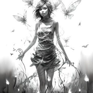 Fireflies of the Eternal Flame: Pyra Fae Fire Fairies Coloring Book for ...