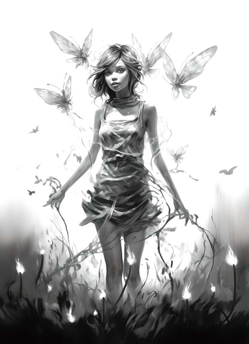 Fireflies of the Eternal Flame: Pyra Fae Fire Fairies Coloring Book for ...