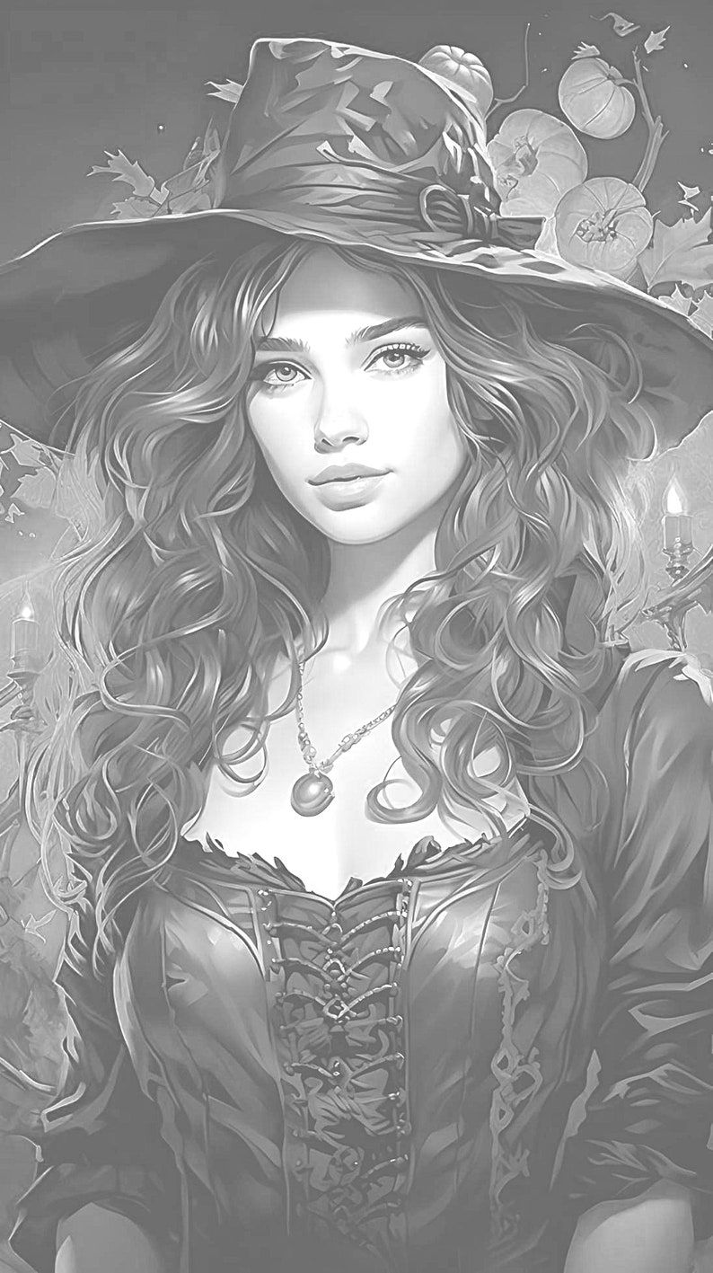 Spellbound Halloween Coloring Pages, Adult Coloring Pages, Instant ...
