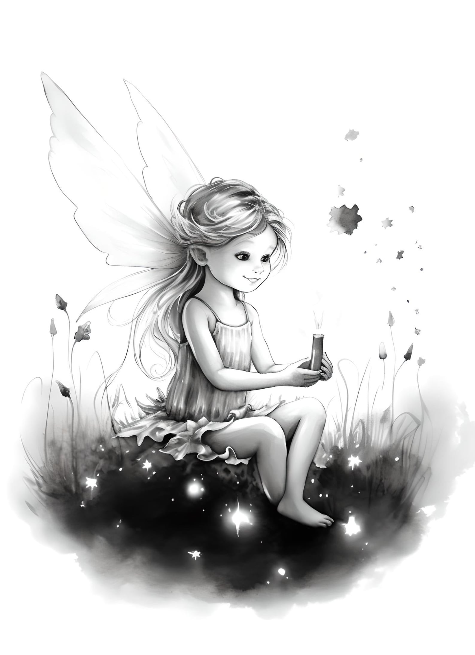 Fireflies of the Eternal Flame: Pyra Fae Fire Fairies Coloring Book for ...