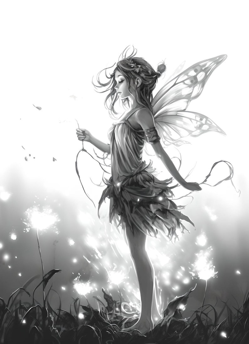 Fireflies of the Eternal Flame: Pyra Fae Fire Fairies Coloring Book for ...