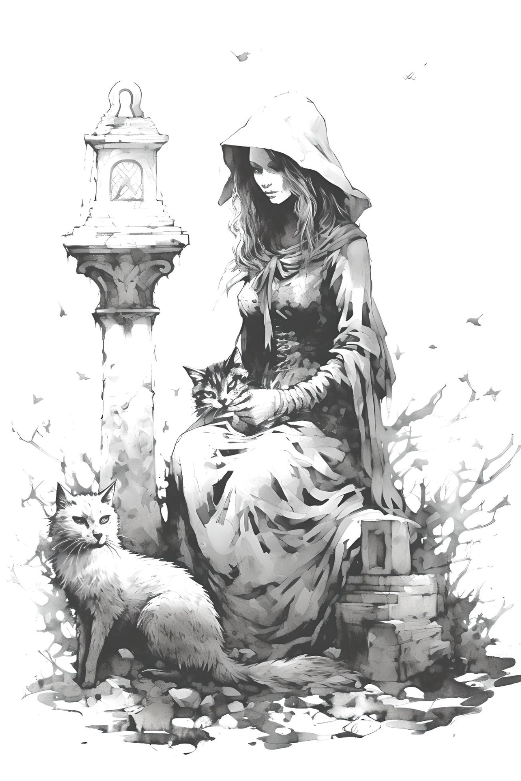 Spellbound Halloween Coloring Pages, Adult Coloring Pages, Instant ...