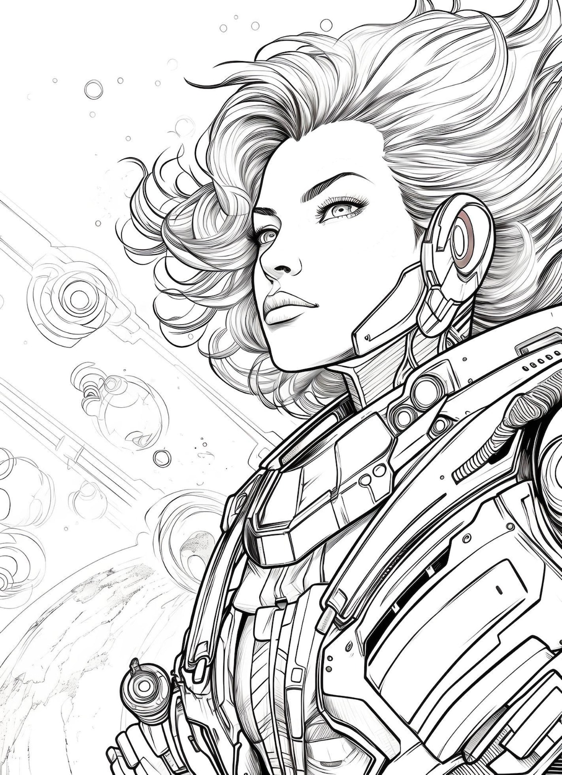 Cyborg Odyssey: Coloring Book of Robots Cyborgs and - Etsy