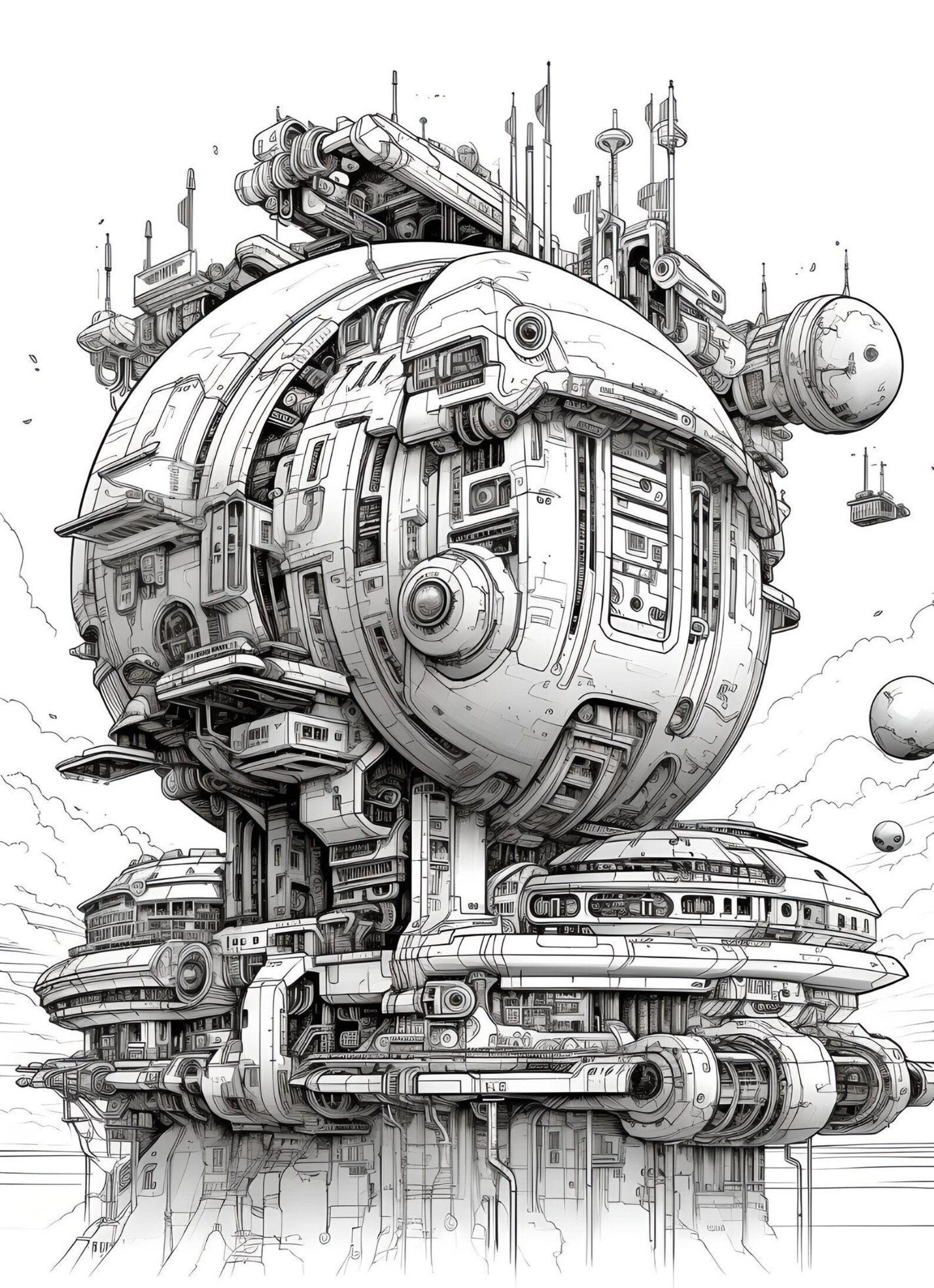 Cyborg Odyssey: Coloring Book of Robots, Cyborgs and Spaceships Unleash ...