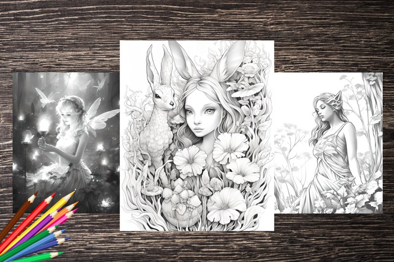 The Kingdom of Terra Fae: Magical Earth and Forest Fairies Coloring ...