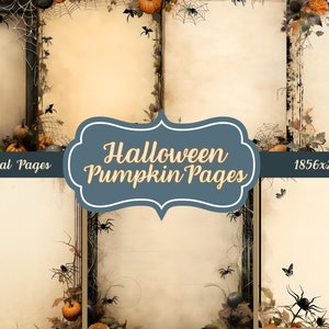 31 Halloween Printable Stationery Writing Papers, Pumpkins Letter, Note ...