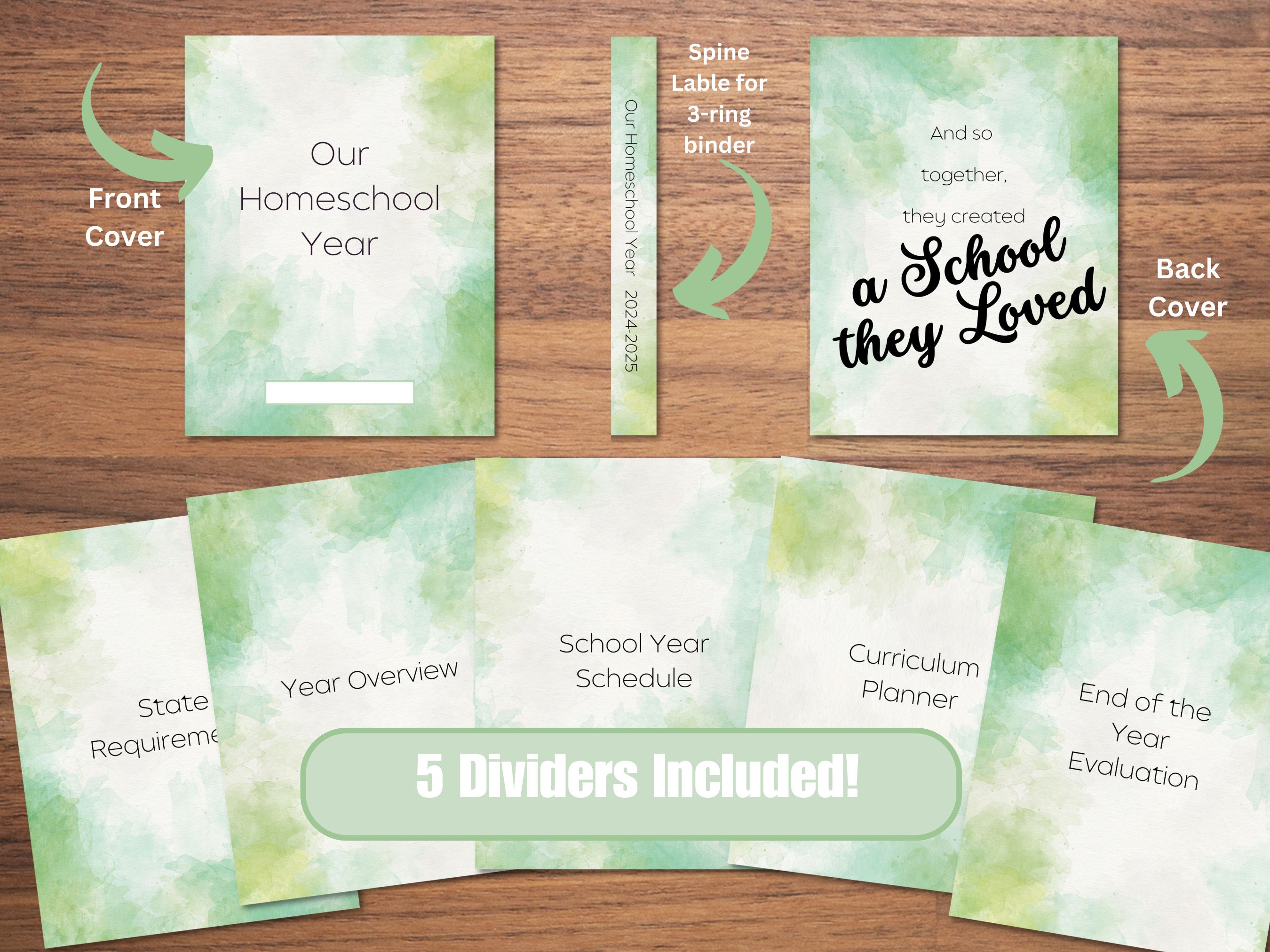 Simple Homeschool Planner Printable, Easy Yearly Homeschool Plan ...