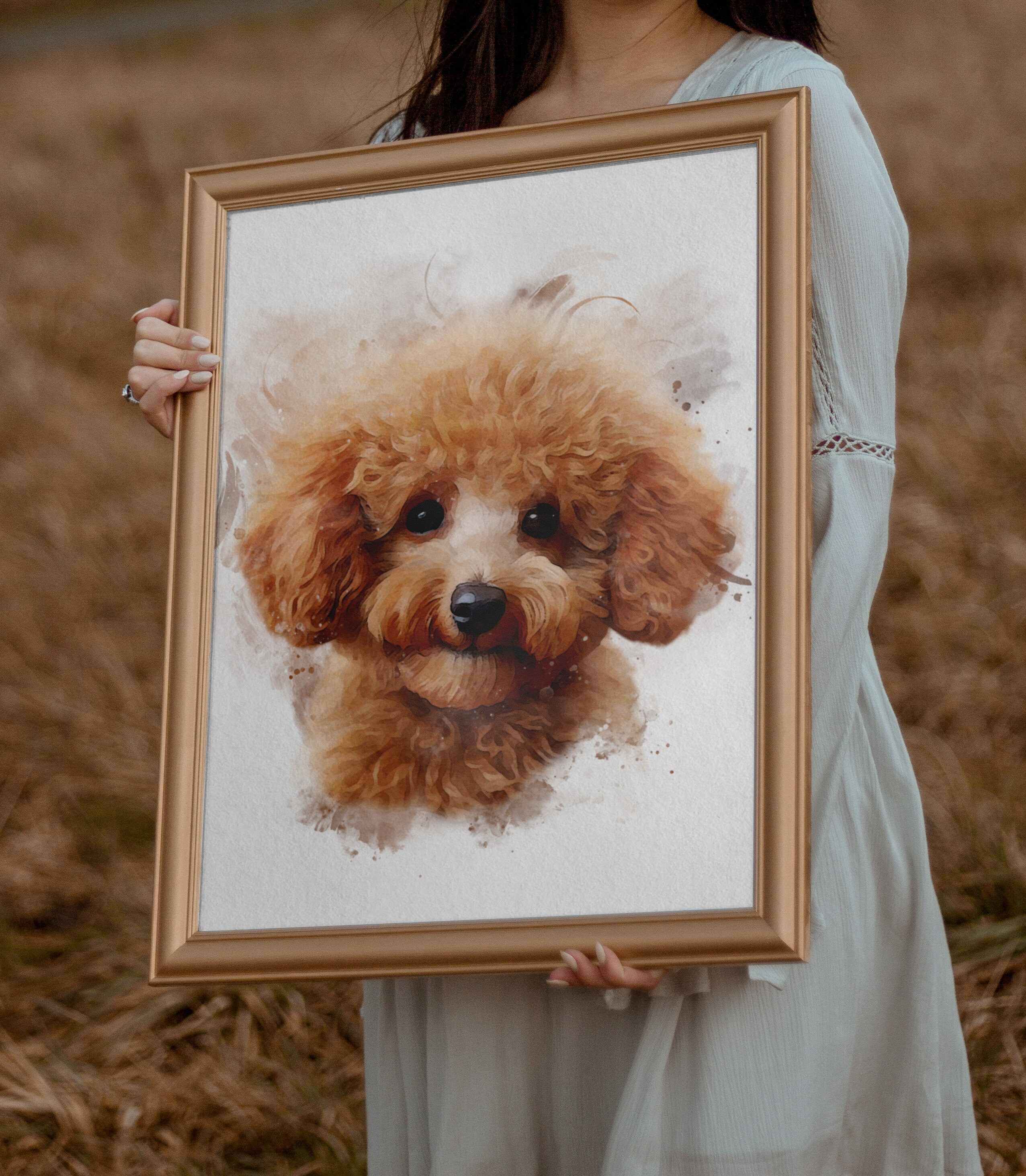 Custom Pet Portrait From Photo, Personalised Dog Portrait, Customised ...