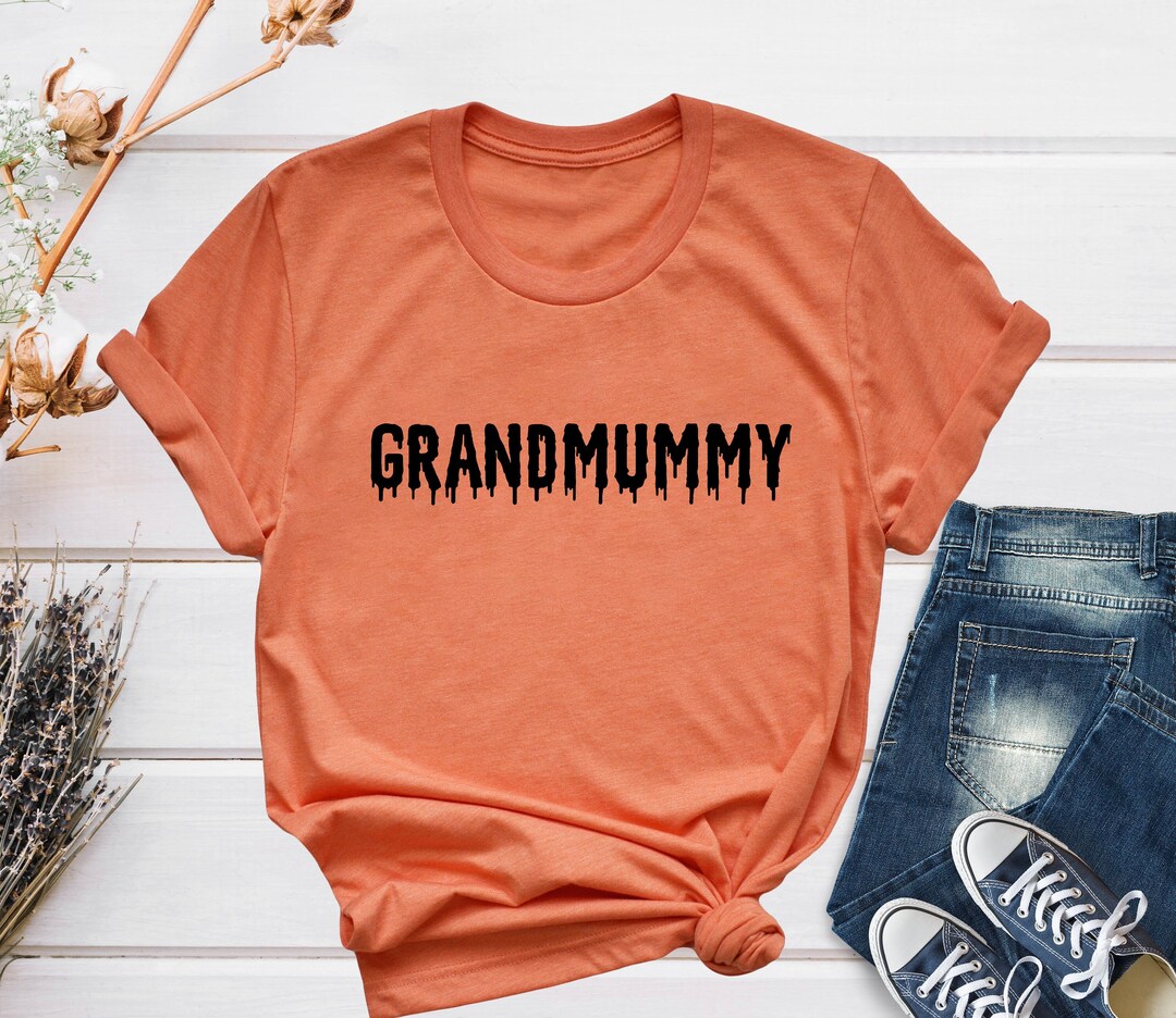 Halloween Grandmummy Shirt, Halloween Gift for Grandma Shirt, Mummy ...