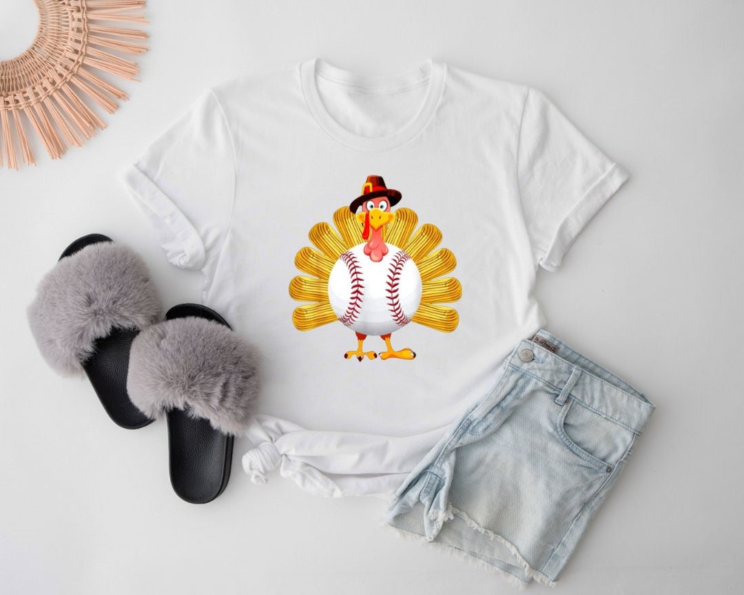 Baseball Turkey Shirt Thanksgiving Shirt Family Matching - Etsy