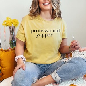 Comfort Colors Professional Yapper Shirt, Funny Meme Shirt, as Seen on Tiktok T-shirt, Trendy ...