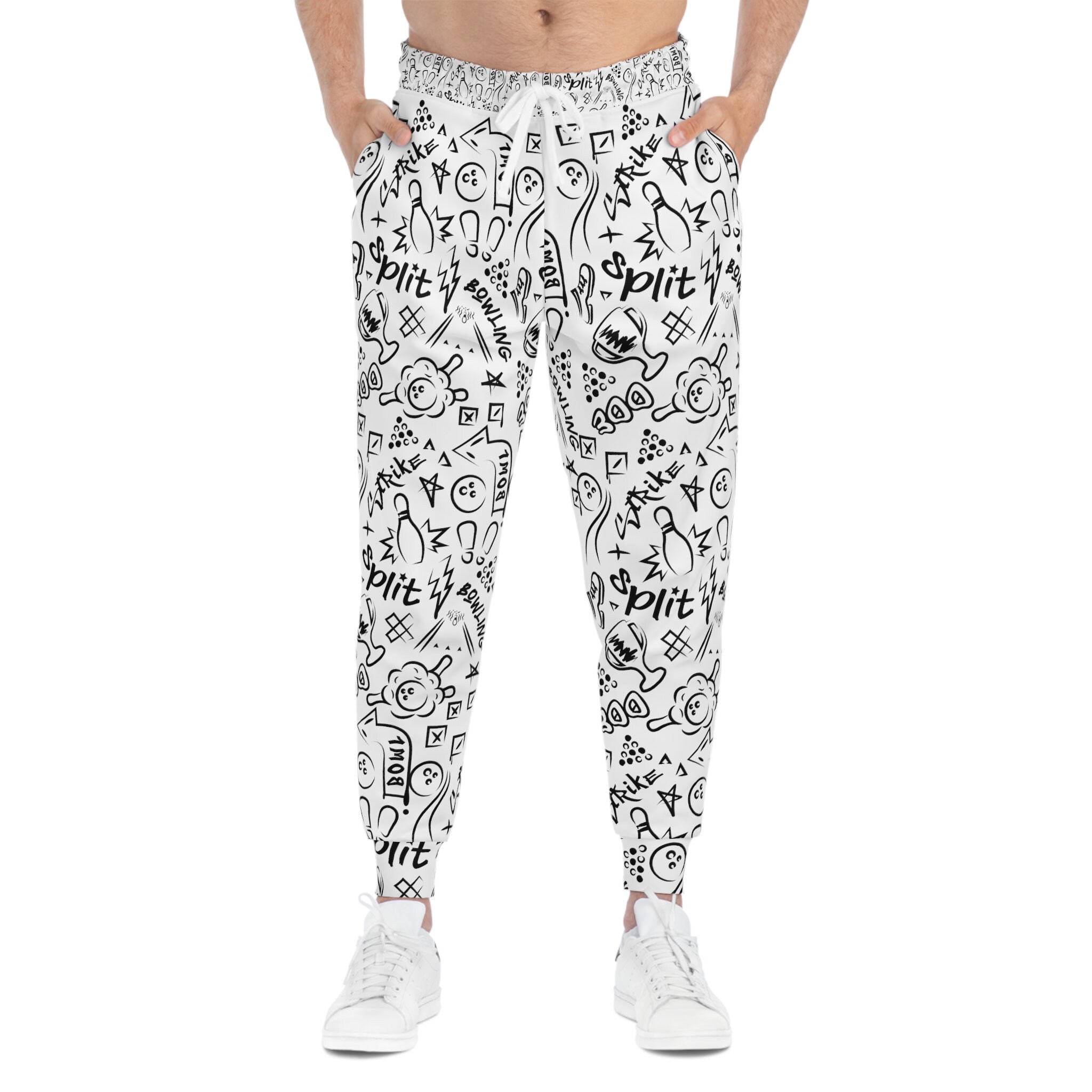 Bowling Graffiti Athletic Joggers (AOP) - Etsy