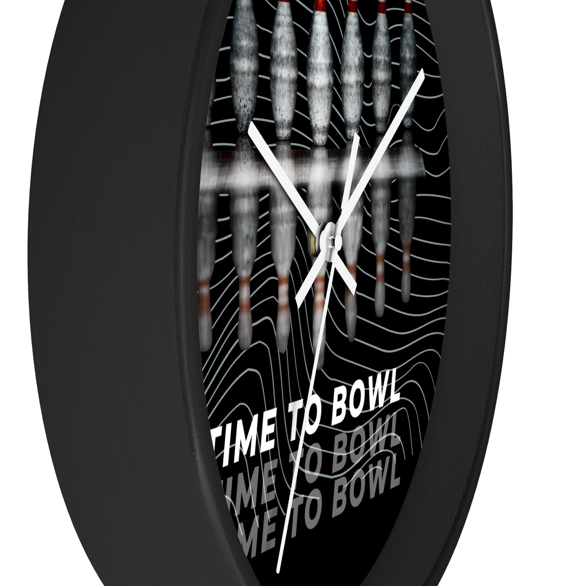 Time to Bowl Wall Clock - Etsy