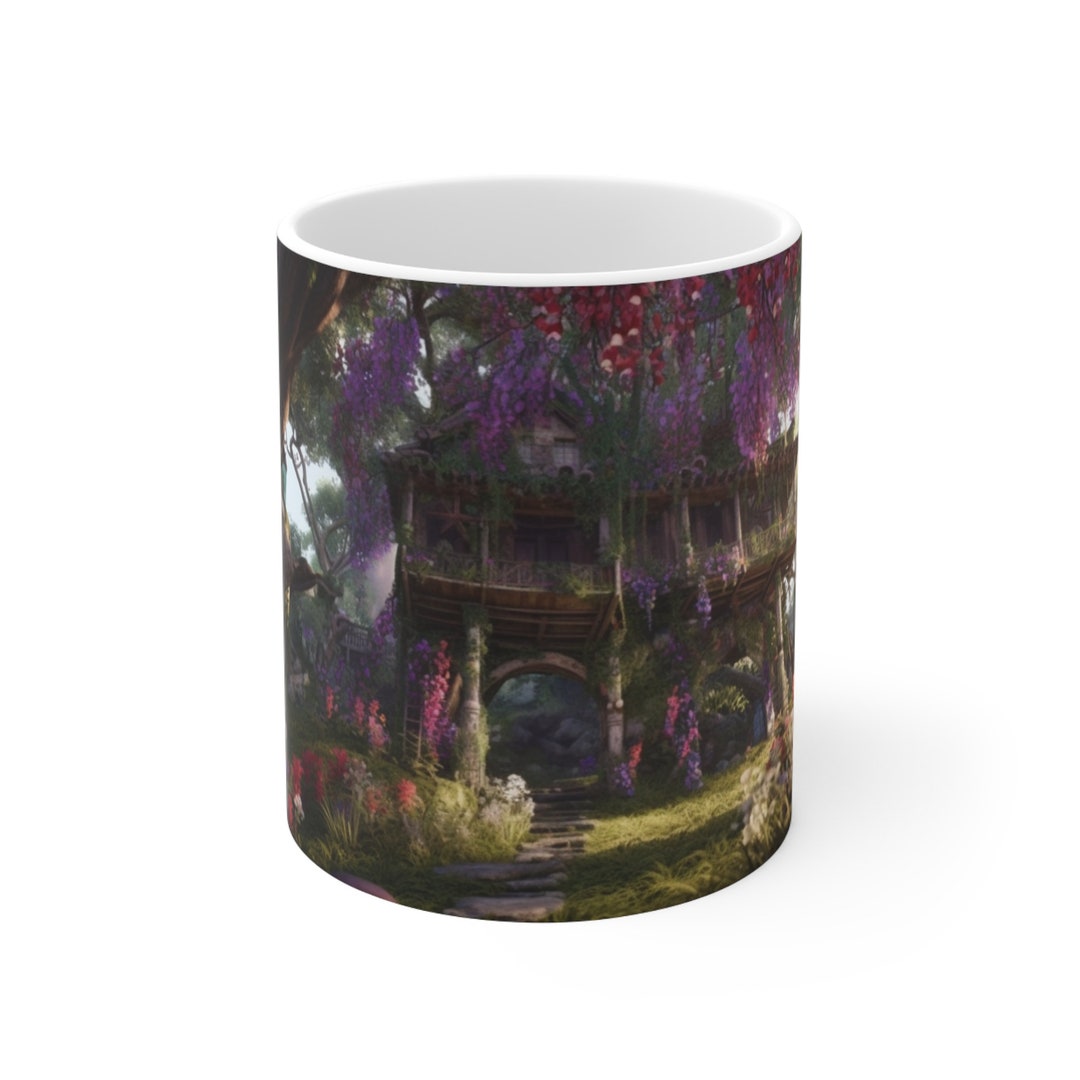 Tree House Mug 4th Design, Coffee Mug, Ceramic Mug 11oz, Gift for ...
