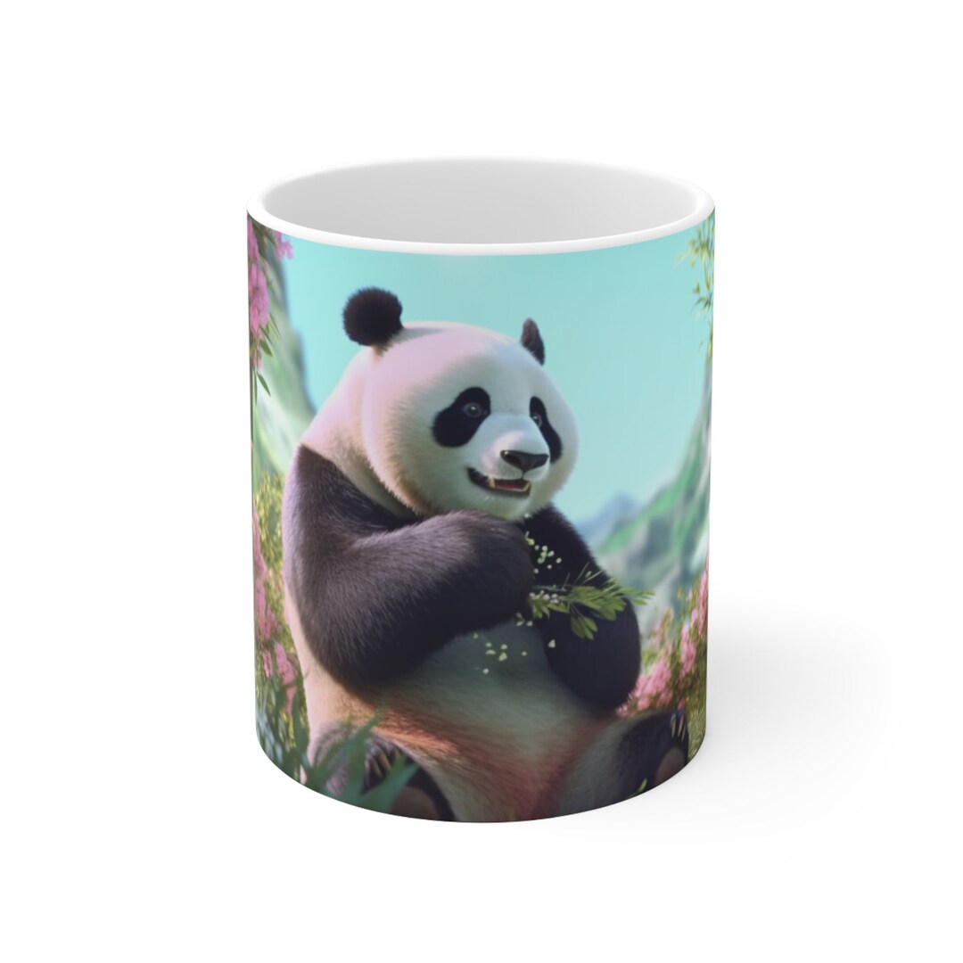 Panda Bear Mug 3rd Design, Coffee Mug, Ceramic Mug 11oz, Gift for ...