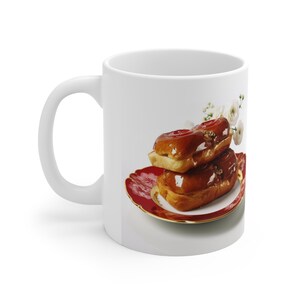 Picture of Croissant 2nd Design. Coffee Mug, Ceramic Mug 11oz, Gift for ...