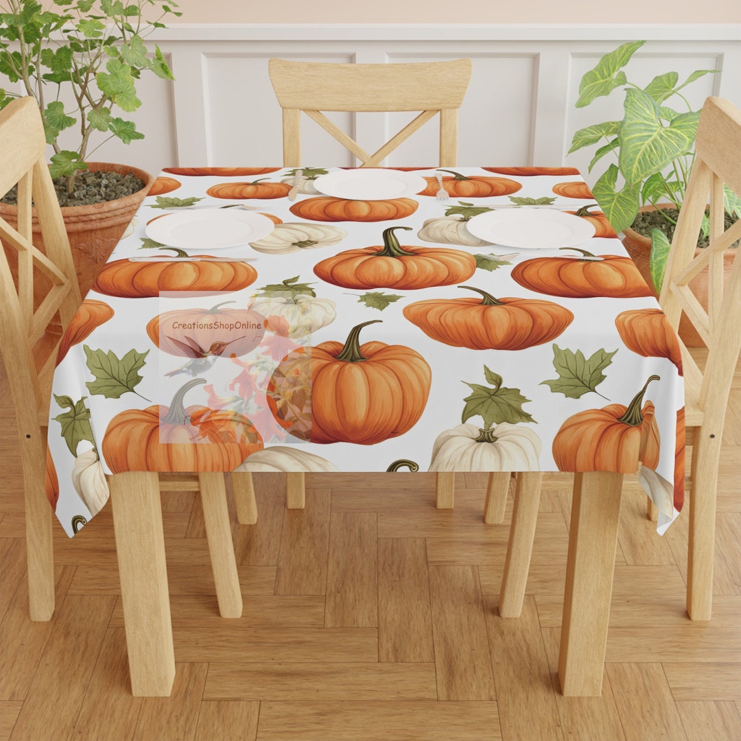 Thanksgiving Tablecloth, Dining Tablecloth, Dining Table Cover, Square ...